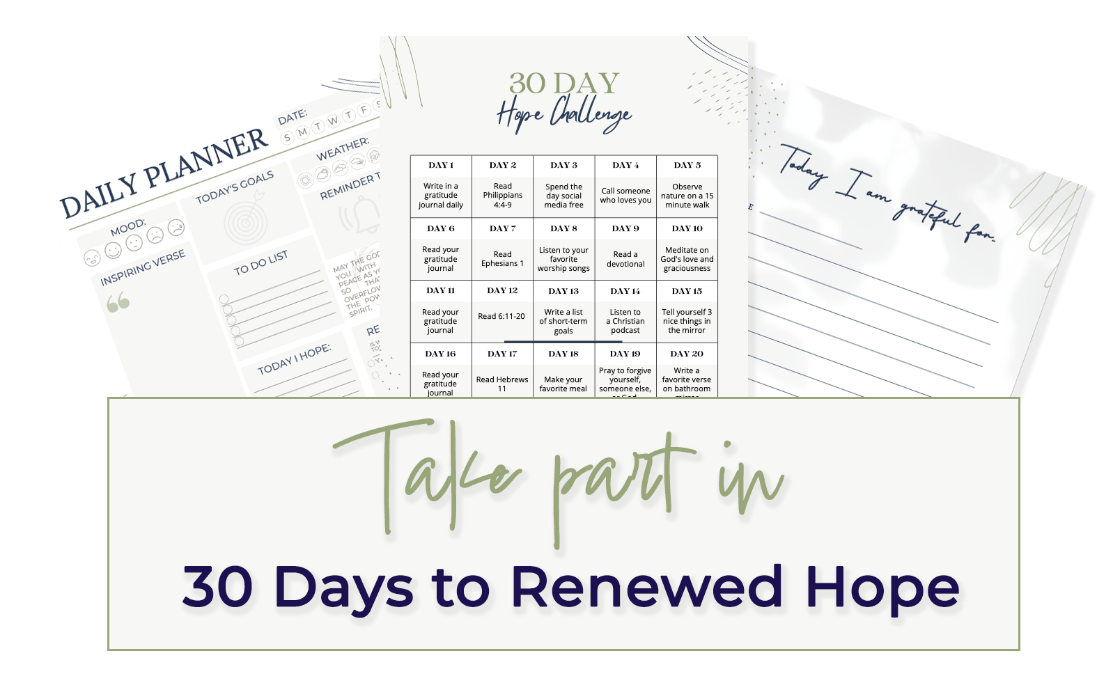 30 Days to Hope Challenge - HOPE TO SHARE